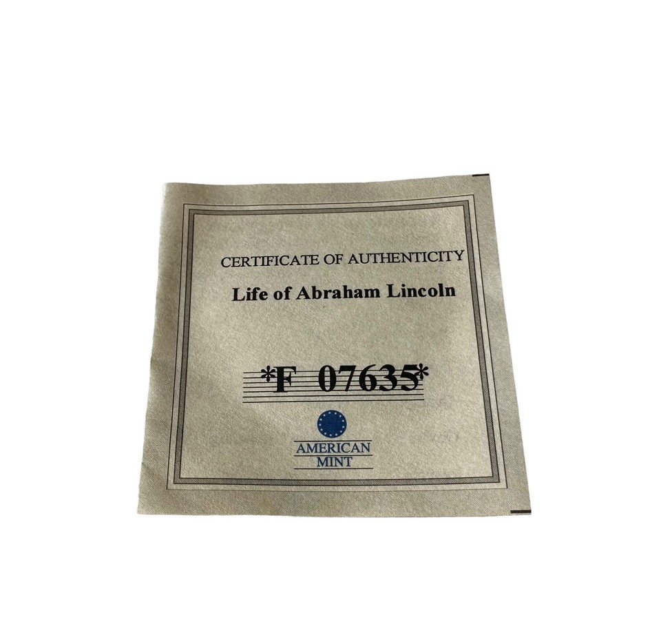 1809-1865 Abraham Lincoln Life and Legacy Gettysburg Address Proof Coin ...