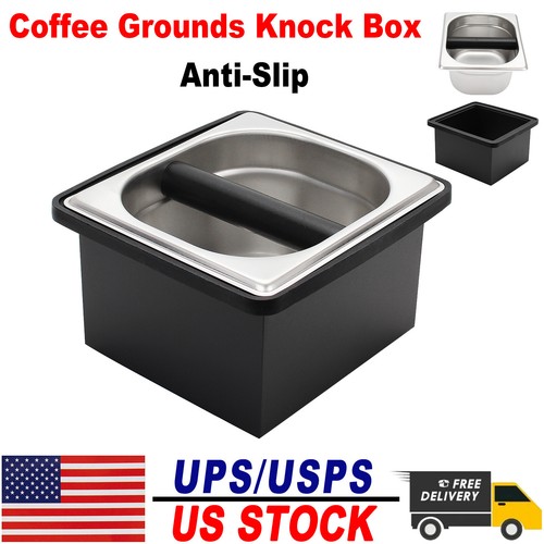 Coffee Ground Knock Box Rubber Cover Espresso Powder Residue Container ...