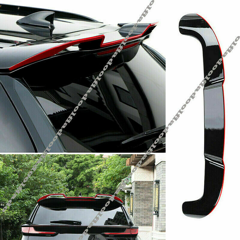 Black+Red Rear Spoiler Tail Trunk Boot Lip Wing Bar For Honda CRV CR-V ...