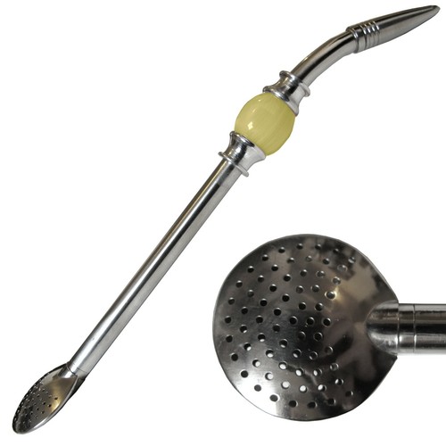 B77 LUXURY STAINLESS STEEL BRAZILIAN BOMBA/BOMBILLA GOLD: ERVA MATE ...