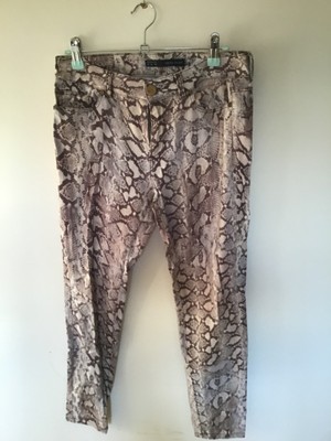 ZARA BASIC COTTON SNAKE. PATTERN. JEANS SIZE UK10. EU 36 | eBay