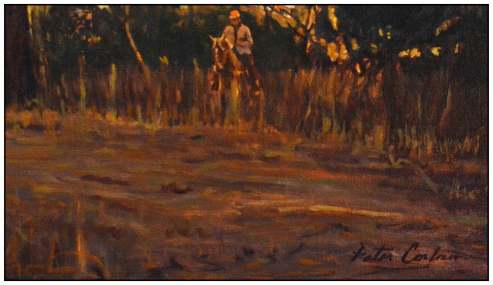 PETER CORBIN Original OIL PAINTING on CANVAS Signed Large Landscape ...