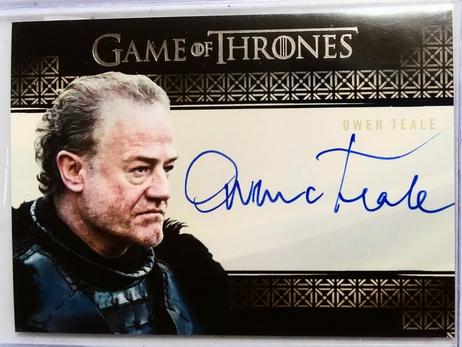 Game of Thrones Valyrian Steel Owen Teale as Ser Alliser Thorne Auto ...