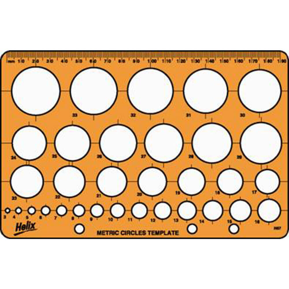 Helix Circle Template Stencil Shatter Resistant High Quality Perfect ...