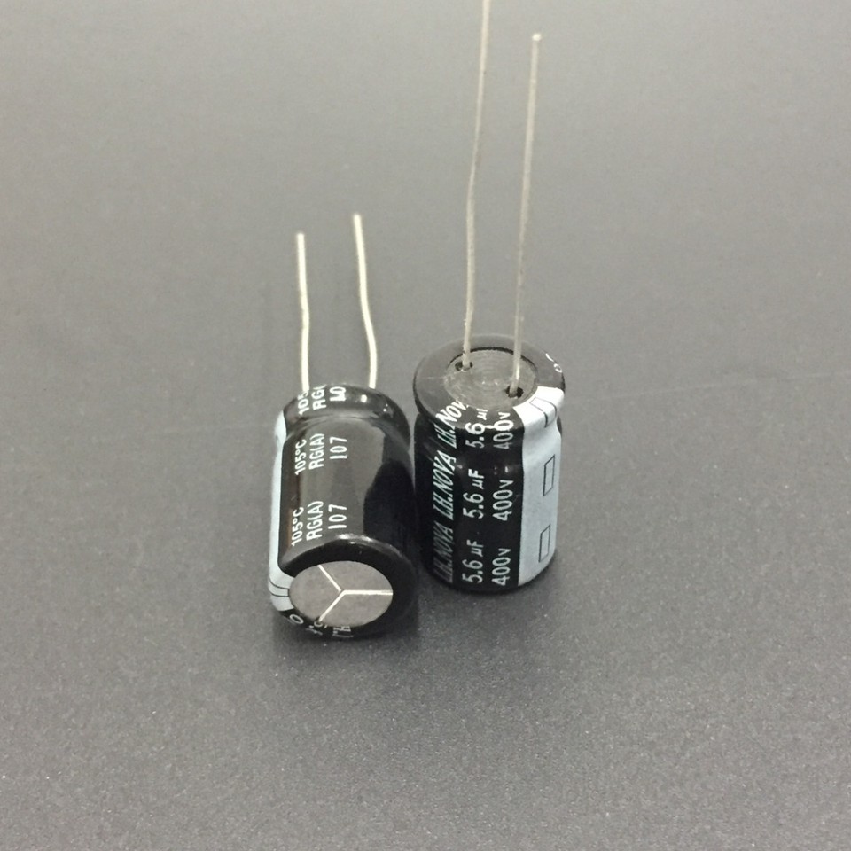 200pcs 400V 5.6uF 400V LH.NOVA RF RG 12.5x20mm Electrolytic Capacitor ...