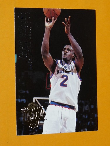 CHRIS WEBBER WASHINGTON BULLETS USA 1995 NBA BASKETBALL FLEER CARD ...