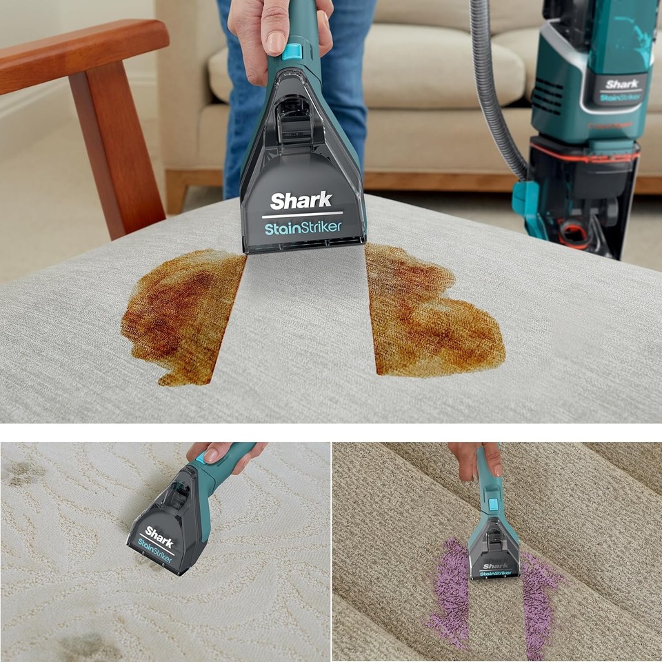 Shark R-EX205 CarpetXpert Upright Deep Carpet Cleaner Teal Certified ...