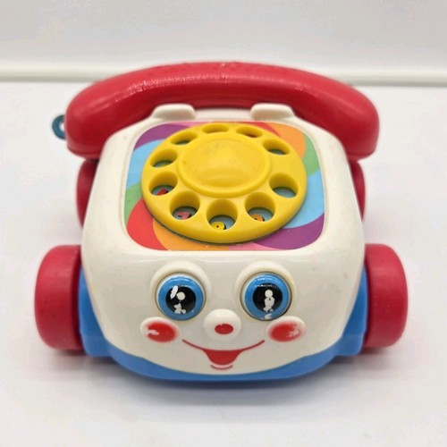 Fisher Price Chatter Box Push Phone Car Toy 2000 Mattel Tested Works ...