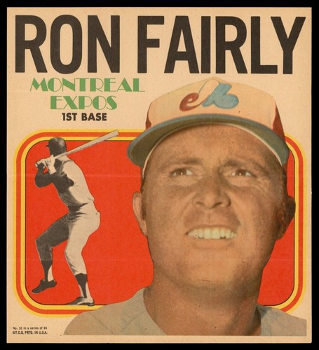 1970 Topps Posters Inserts Set-Break # 10 Ron Fairly *GMCARDS* | eBay