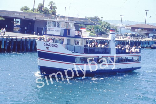 Photo Slide Harbor Excursion Boat Cabrillo, San Diego CA 1999 | eBay