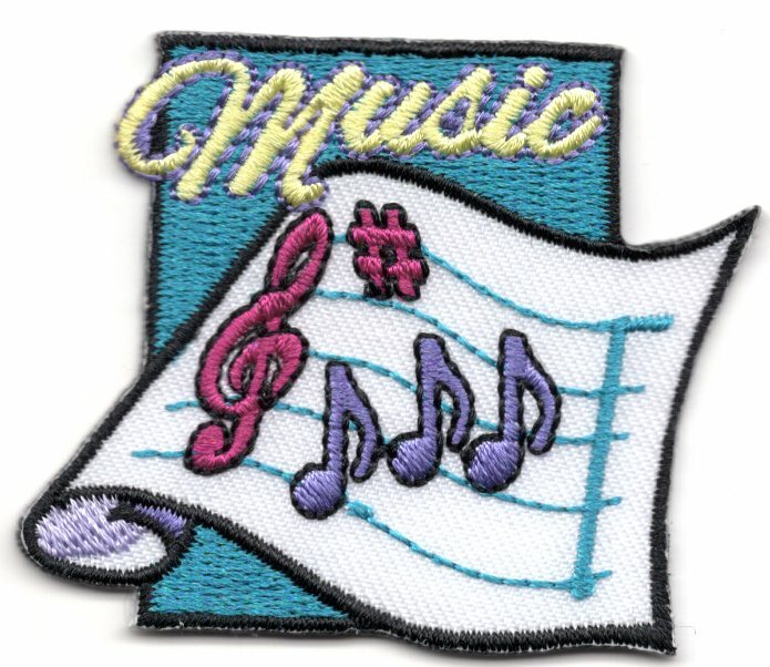 MUSIC Iron On Patch Song Dance Musical Songs | eBay