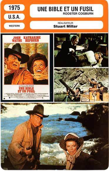 FICHE CINEMA : UNE BIBLE ET UN FUSIL - Wayne,Hepburn,Millar 1975 ...