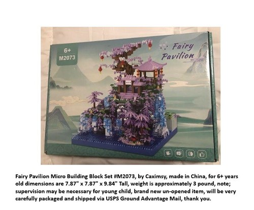 Fairy Pavilion Micro Bldg Blocks Peach Blossom Sakura Tree House ...