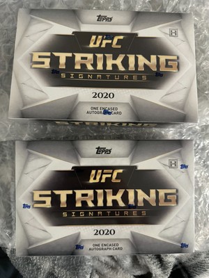 2020 topps ufc striking signatures 2 boxes | eBay