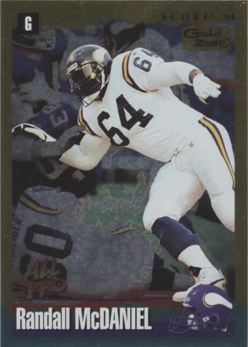 1994 Score - Randall McDaniel #77 Gold Zone for sale online | eBay