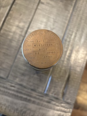 General Electric Fuse, Type:EJ-1 Size:C Volts:2500 CAT:6193403 G5 AMP ...