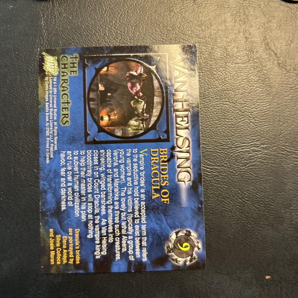 Jb2 Van Helsing, 2004 Comic Images #9 Brides Of Dracula ALEERA VERONA ...