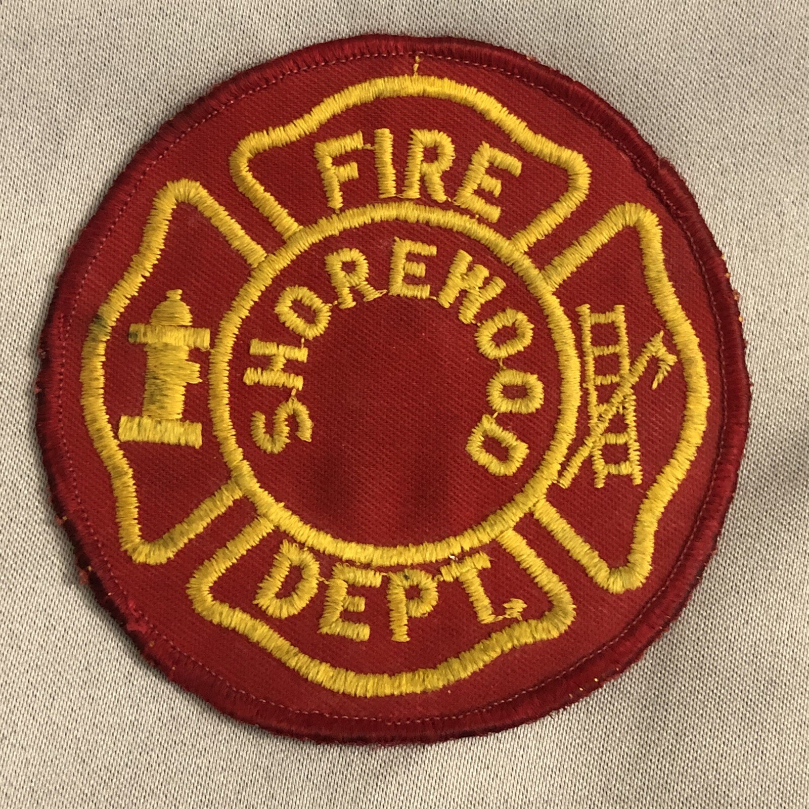 Shorewood Fire Dept Patch - Vintage - 3 3/4 inches x 3 3/4 inches | eBay
