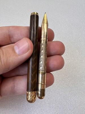Rare Antique Mabie Todd & Co New York # 4 Dip Fountain Pen & Pencil ...