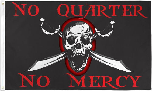 No Quarter No Mercy Pirate Flag 3X5Ft Poly 7445037613633| eBay