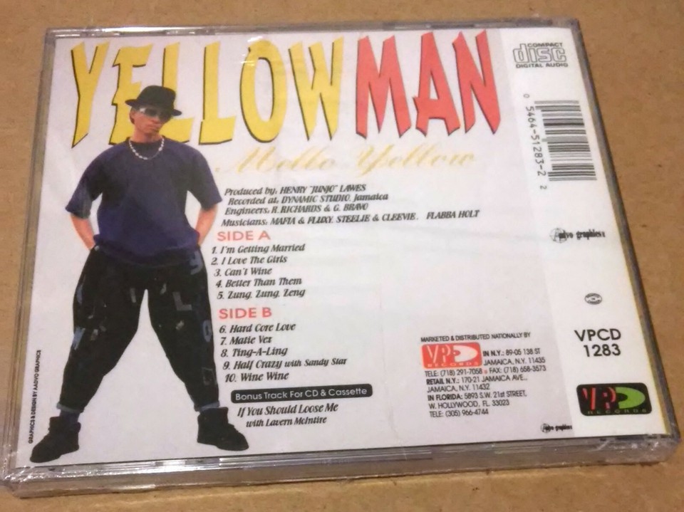 RARE VINTAGE NEW - YELLOW MAN YELLOWMAN MELLO YELLO CD VPCD1283 | eBay