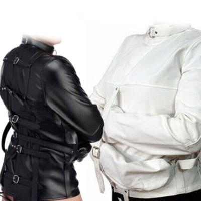 Straight Jacket Asylum Body Harness Armbinder Costume Straitjacket ...