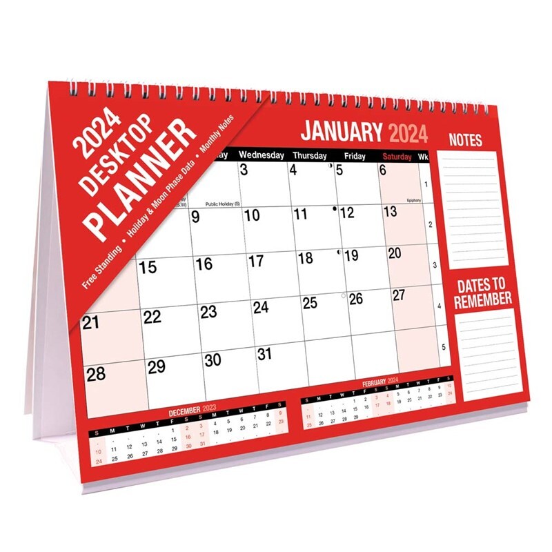 2024 Wall Calendar Slim , Large Month to View Planner, Easy View ...