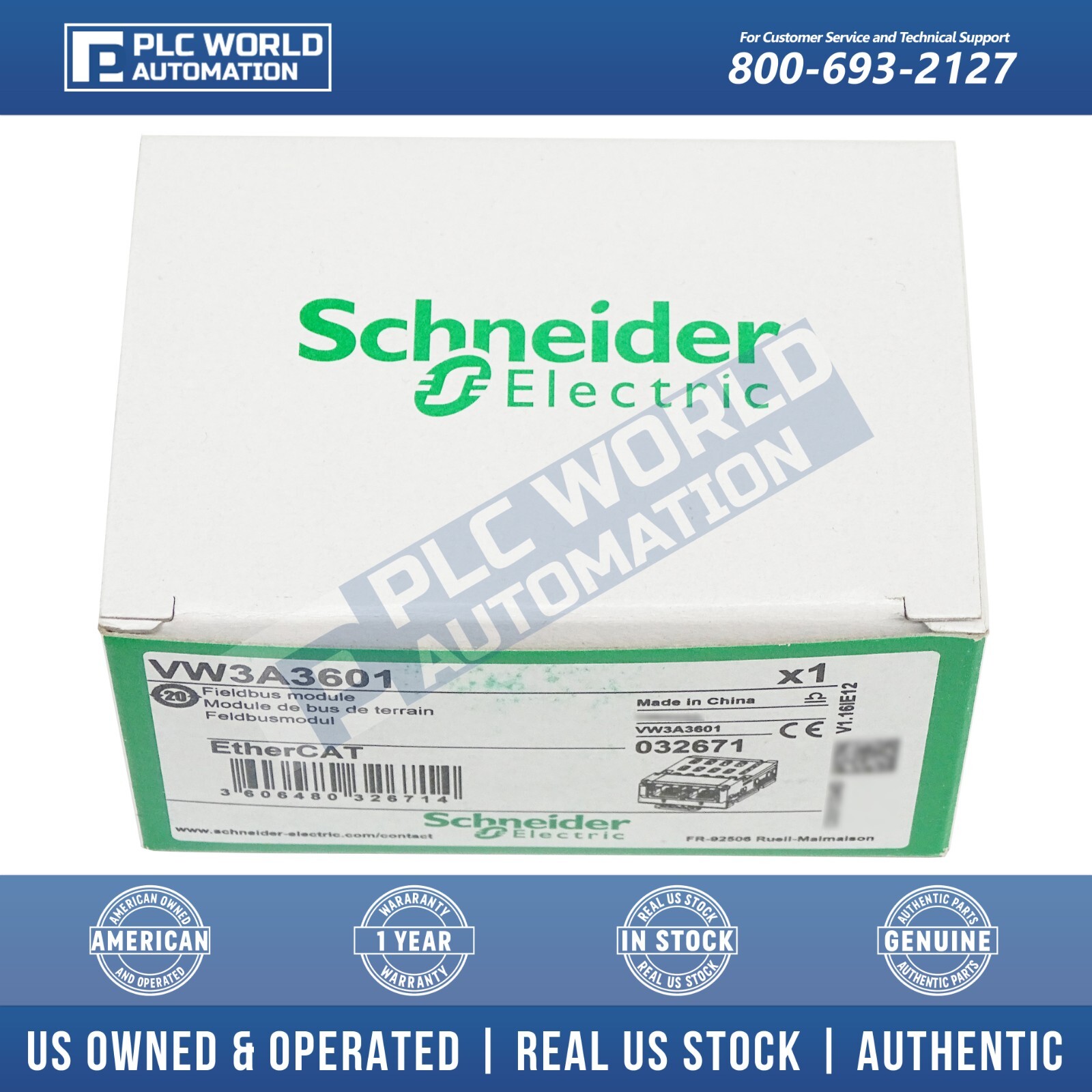 Brand New Schneider Electric VW3A3601 EtherCAT Communication Module, 2 ...