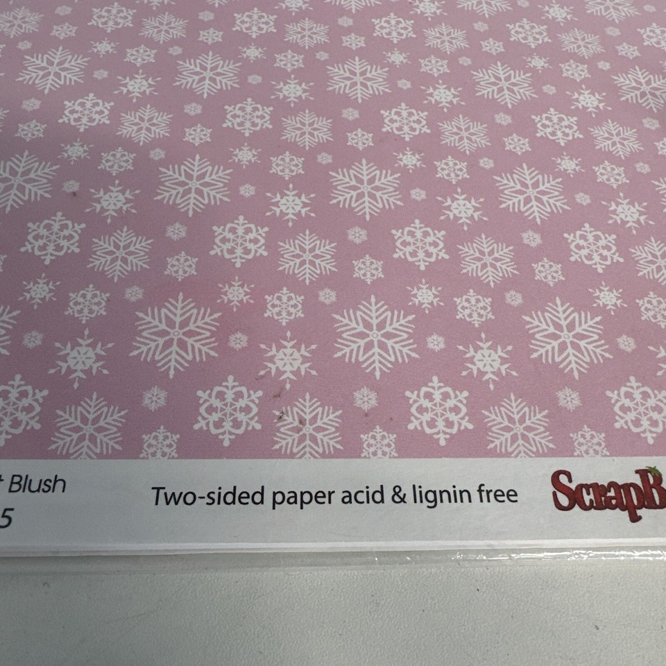 2-PACK Scrapberry's Festive 2-Sided Paper NEW Packages Reindeer Pink ...