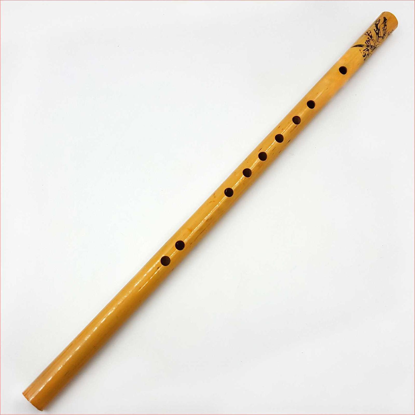 Vertical Flute High Quality Gift 44cm Long 9 Holes Professional Bamboo ...