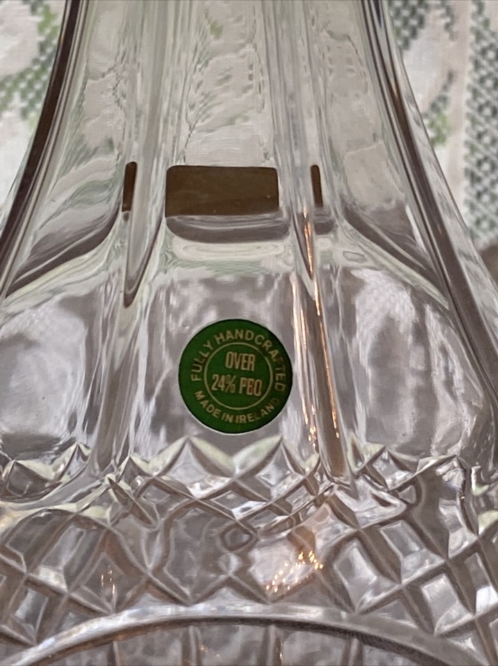 Vintage CLARENBRIDGE IRISH CRYSTAL 24% Lead Crystal - Wine Decanter ...