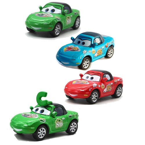 McQueen Chick Hicks Fans MINI Disney Pixar Cars Movie Toy Diecast Model ...