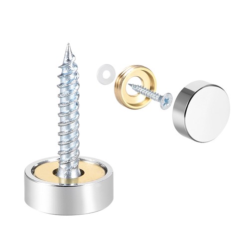 Mirror Screws Decorative Caps Cover Nails Polished Stainless Steel 14mm ...