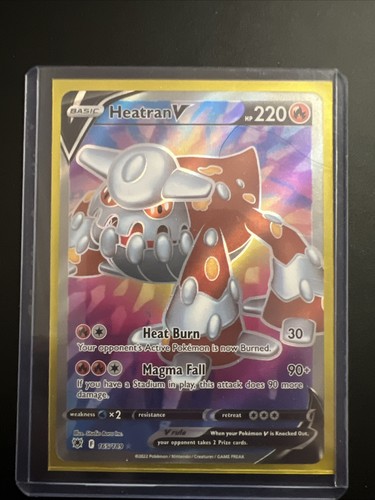 Pokémon TCG Heatran V Sword & Shield Mfg-Astral Radiance 165/189 Holo ...