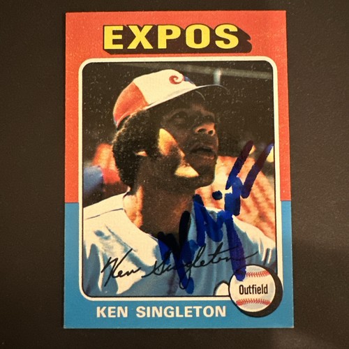 1975 Topps Mini Ken Singleton #125 Autograph TTM Expos | eBay