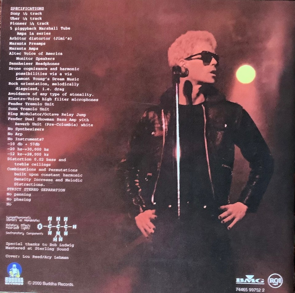 LOU REED🌹“METAL MACHINE MUSIC” LIKE NEW CD WITH INSERT 2000(DAVID ...
