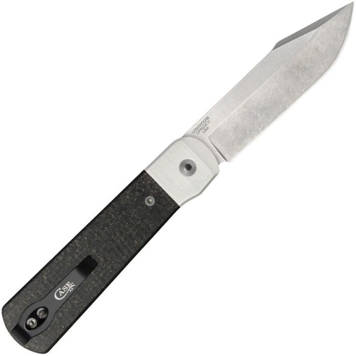 Case XX Longhouse Linerlock Folding Knife CPM-20CV Steel Blade Micarta ...