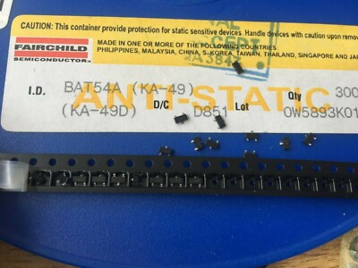 BAT54A DIODE ARRAY SCHOTTKY 30V 200mA Surface Mount 10 PIECES Z3910 | eBay