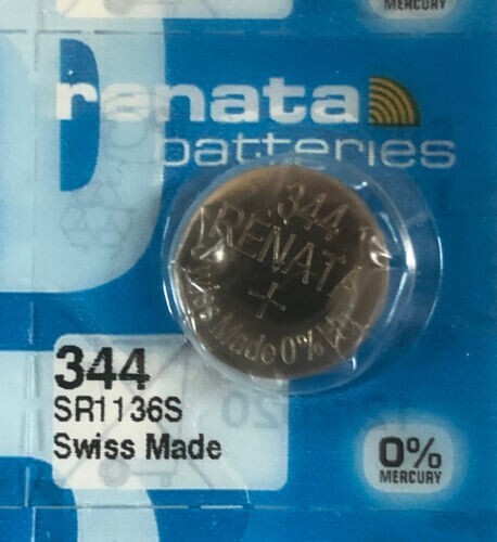 Renata 344 Watch Battery, SR1136S, Swiss Made, Brand New, Good Date 09/ ...