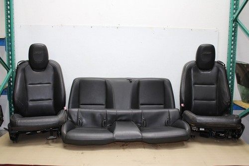 2010-2015 Chevy Camaro SS Coupe Front & Rear Leather Sport Seat Set ...