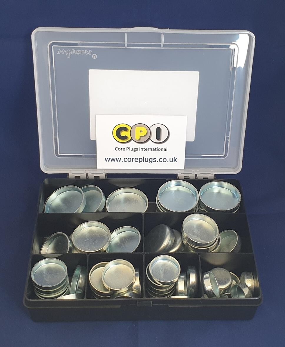Assorted Imperial Cup Core Plugs - Zn Plated CR4 Mild Steel BS1449 Qty ...