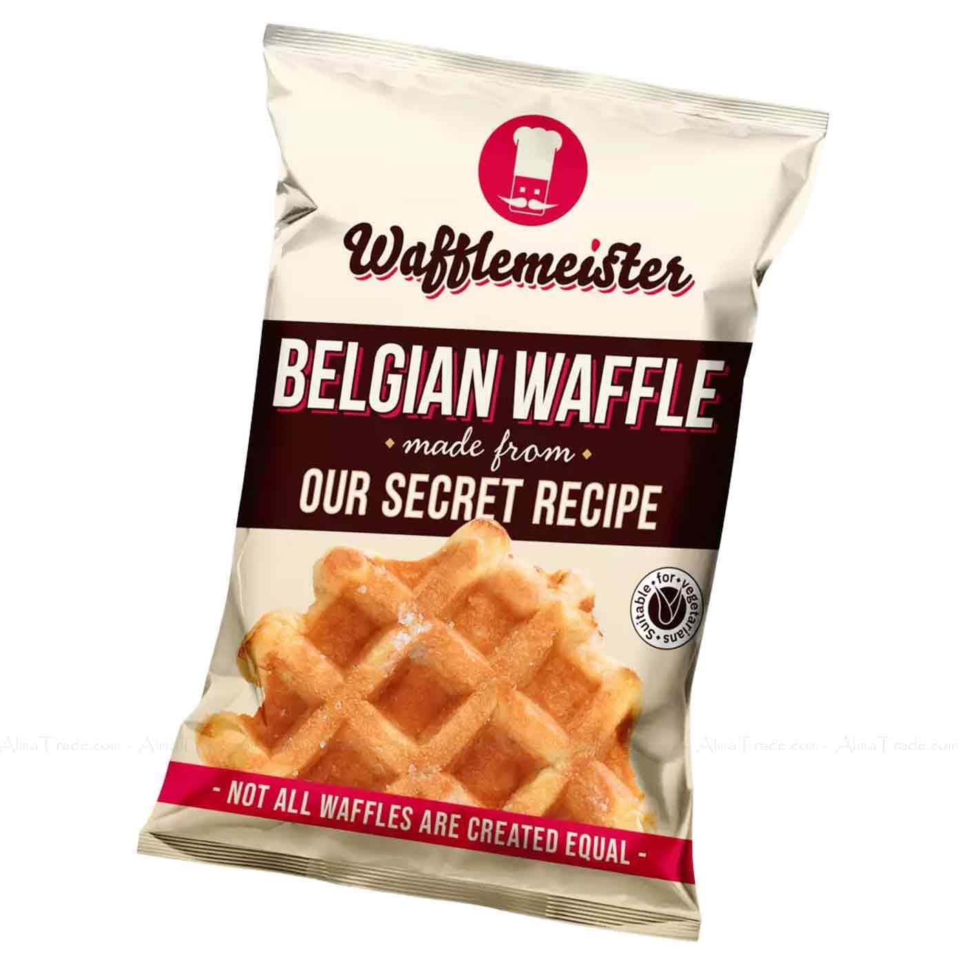 Wafflemeister Belgian Sugar Pearls Waffles Snack Packets 28x90g - Pack ...