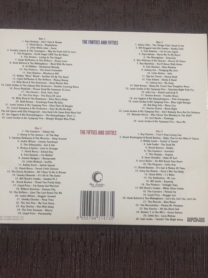 Various Artists : R&B Number Ones CD (2016) 4 MINT CONDITION CDS ...
