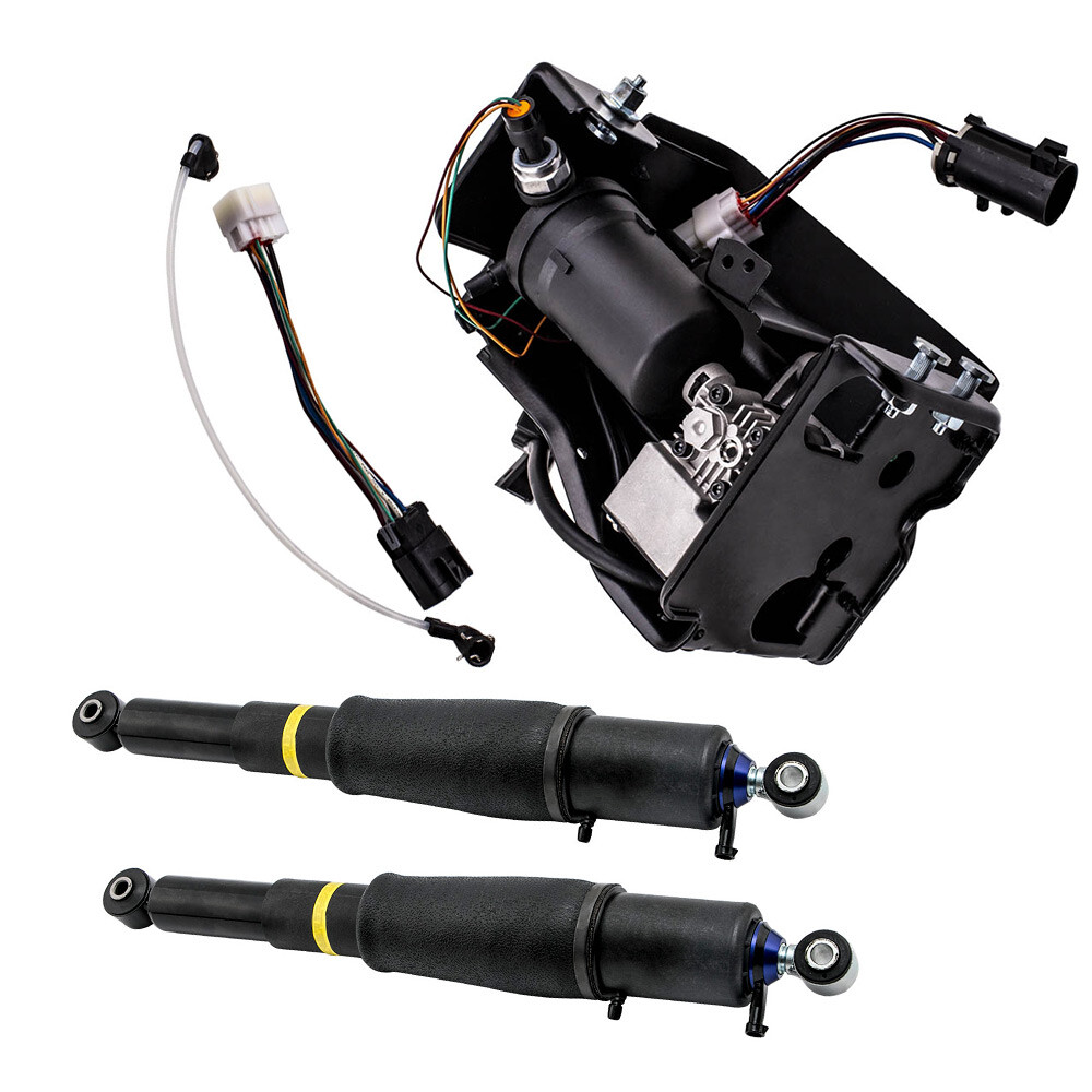2x Air Suspension shocks + Compressor Pump Kit For Escalade Suburban ...