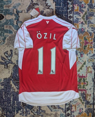 2015-16 Arsenal Home Ozil Soccer Jersey NWT Authentic Puma Kit Red | eBay