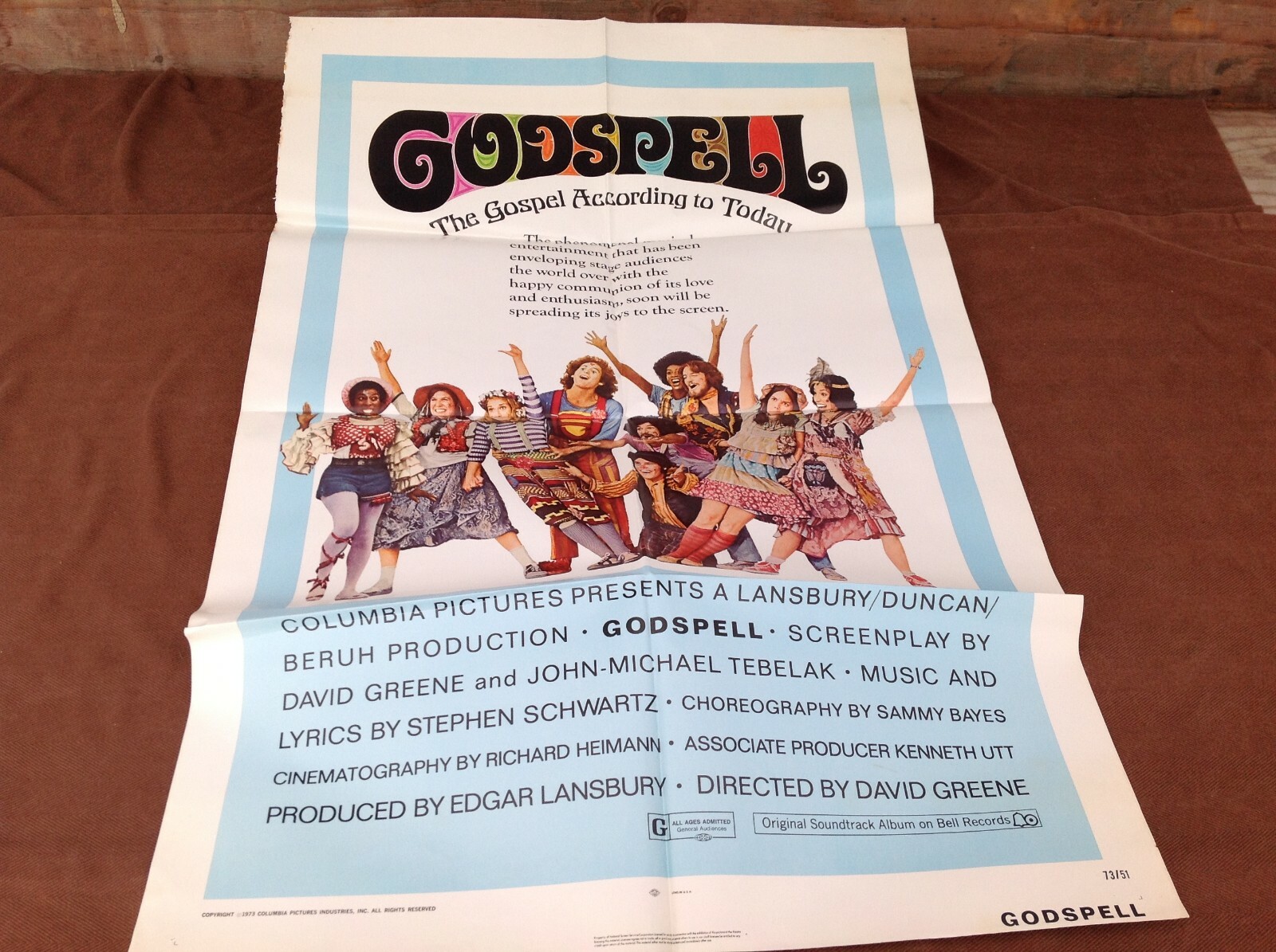 1973 Godspell Original Movie House Full Sheet Poster | eBay