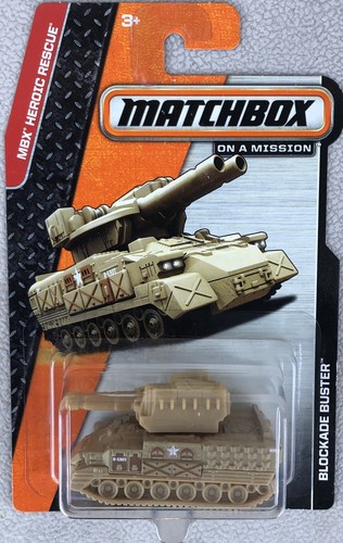 2013 Matchbox On A Mission Blockade Buster Tank in TAN MBX Heroic ...