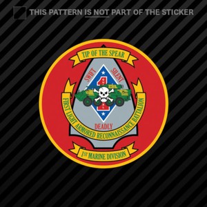 1st Light Armored Reconnaissance Battalion Marine Sticker Marines Corp ...