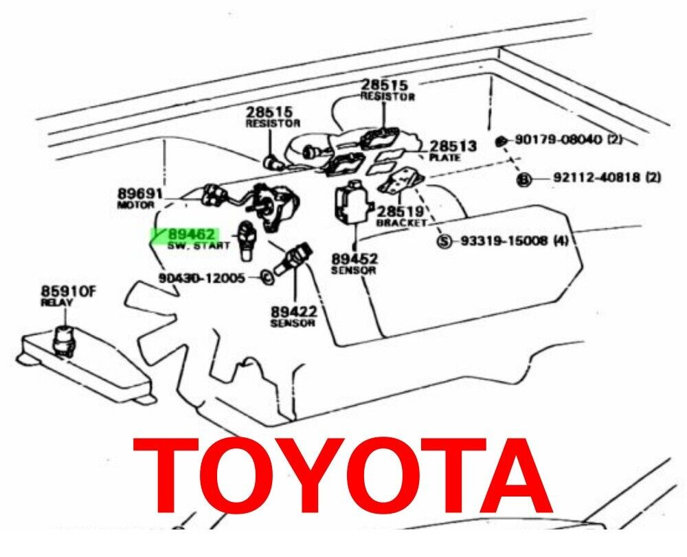 80 to 88 Toyota Cold Start Sensor Switch 4runner Pickup Mr2 Corolla ...