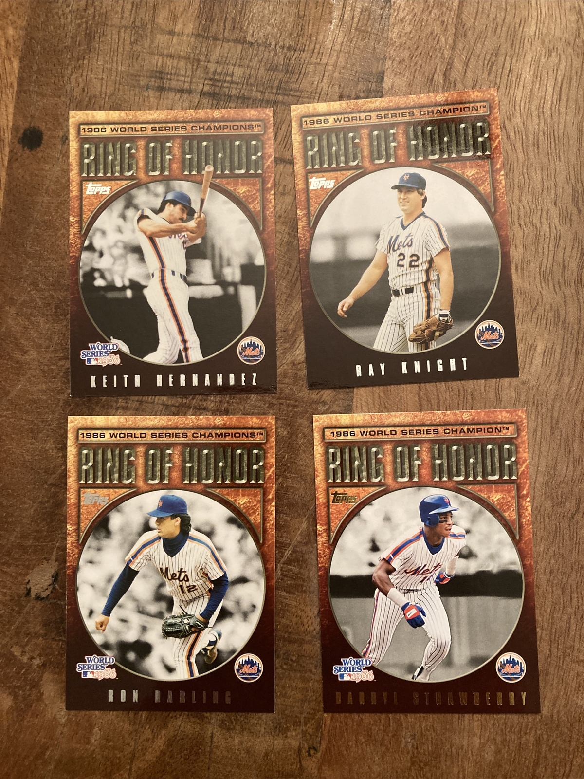 2008 2009 Topps Ring Of Honor 4 Card Lot Mets Darryl Strawberry Keith ...